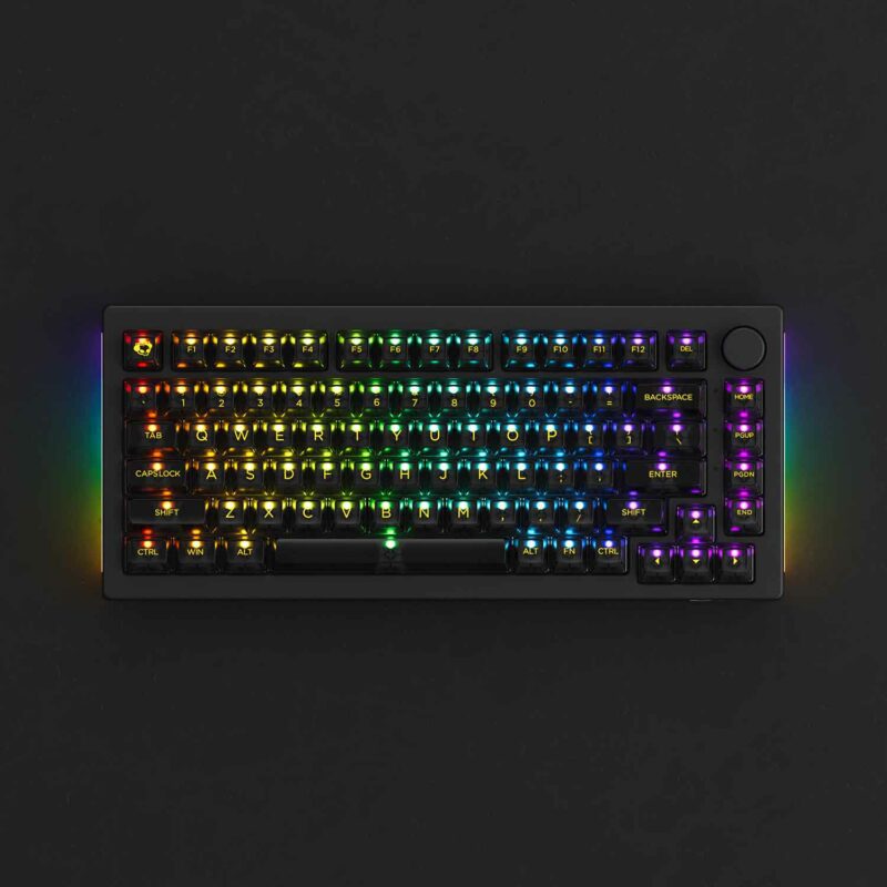 AKKO Keycap set – Black (PC / ASA-Clear profile / 155 nút) – AKKO.VN