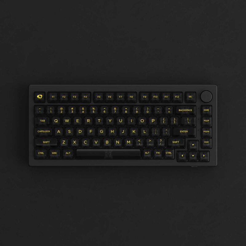 AKKO Keycap set – Black (PC / ASA-Clear profile / 155 nút) – AKKO.VN