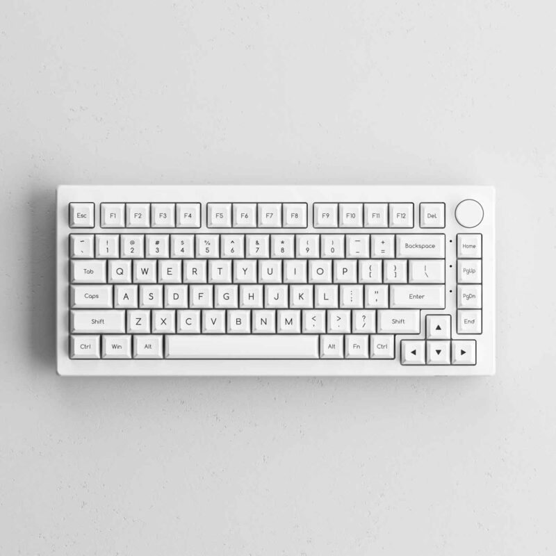 AKKO Keycap Set – Black on White BoW (ABS Double-Shot / SAL profile ...