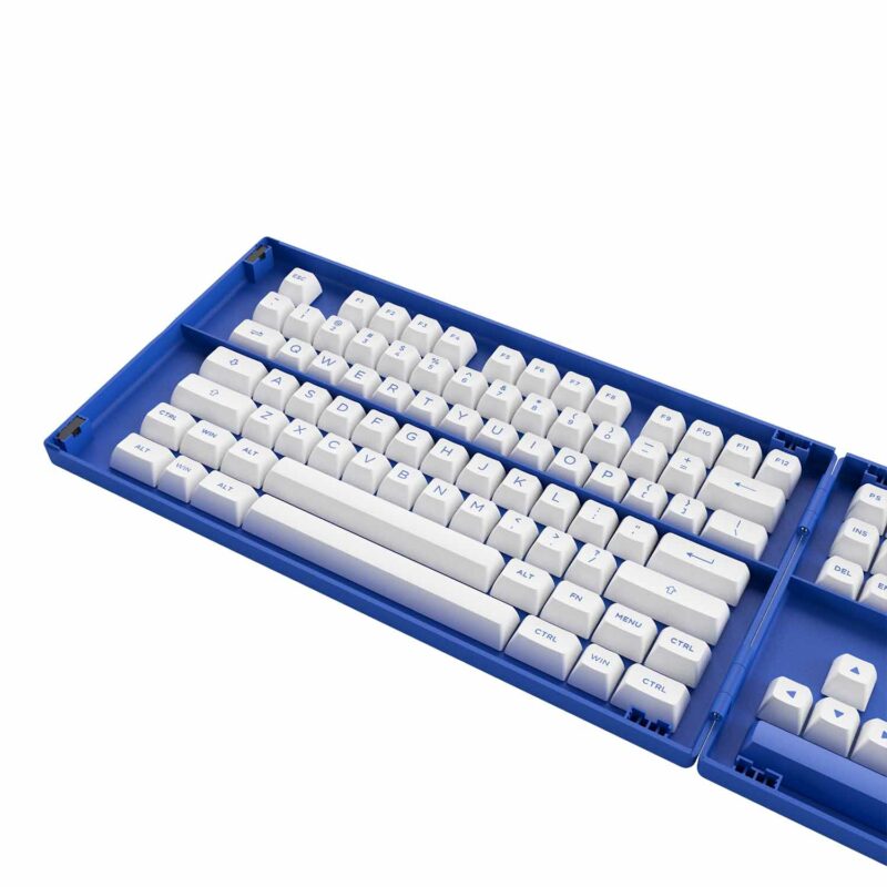 AKKO Keycap set – Blue on White (PBT Double-Shot/ASA profile/197 nút ...