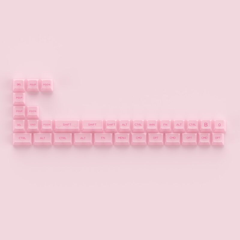AKKO Keycap set – Pink (PC / ASA-Clear profile / 155 nút) – AKKO.VN