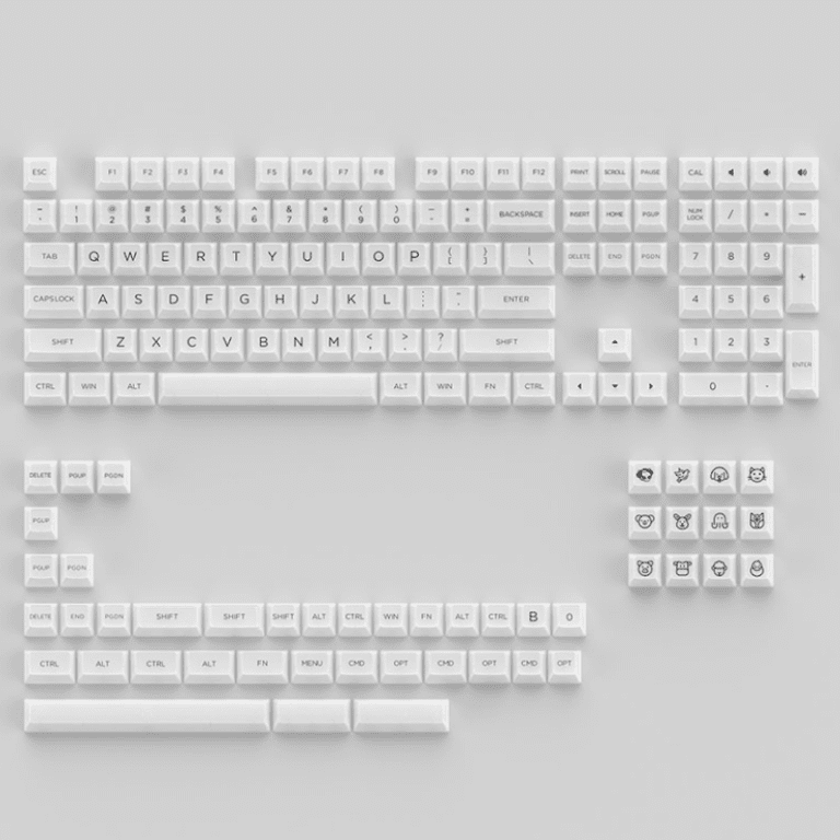 AKKO ASA Shine-Through Keycap set – Black (Xuyên LED / ASA profile ...