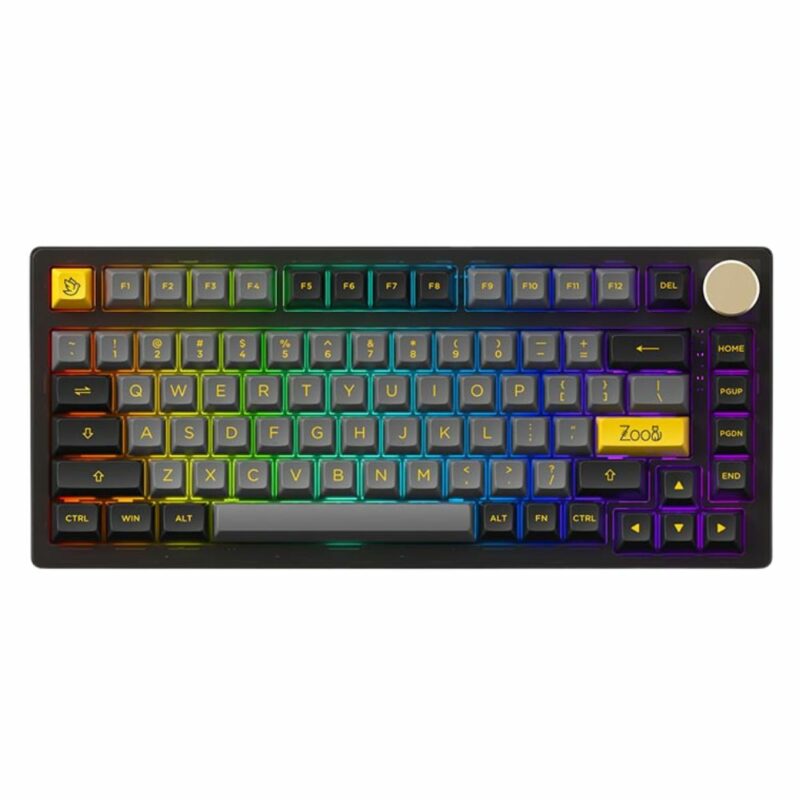 Bàn phím cơ AKKO PC75B Plus v2 Black&Gold (Multi-modes / Hotswap / RGB ...