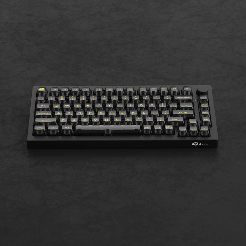 AKKO Clear Keycaps Set v2 – Black (PC / ASA profile / 155 nút) – AKKO.VN