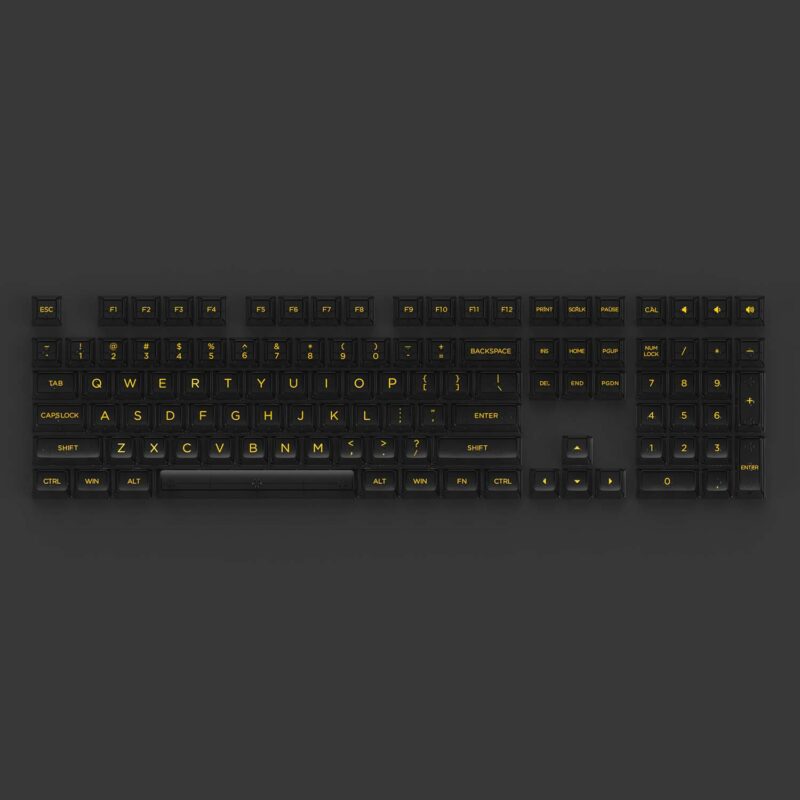 AKKO Clear Keycaps Set v2 – Black (PC / ASA profile / 155 nút) – AKKO.VN