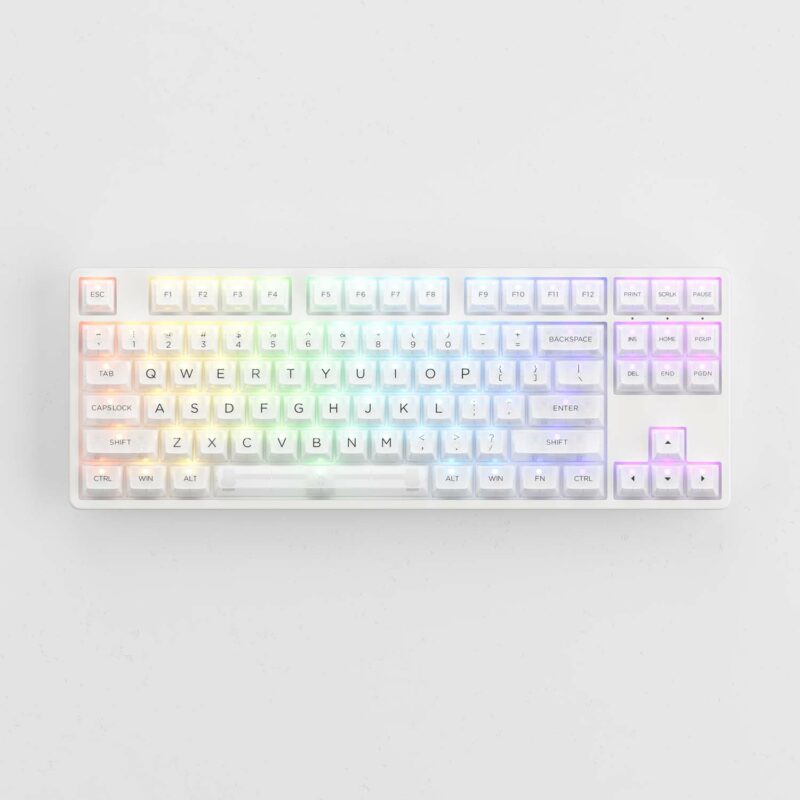 AKKO Clear Keycaps Set v2 – White (PC / ASA profile / 155 nút) – AKKO.VN