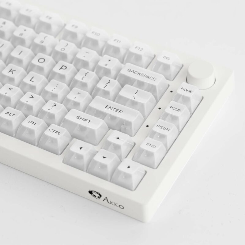 AKKO Clear Keycaps Set v2 – White (PC / ASA profile / 155 nút) – AKKO.VN