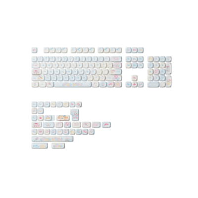 Akko Butterfly Fantasy Keycap Set (PBT Dye-subbed / MOA profile / 140 ...