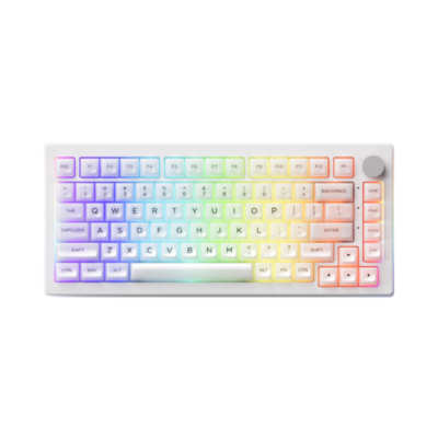 Bàn phím cơ AKKO 5075B Plus Transparent ASA White/Piano Pro (Hotswap ...