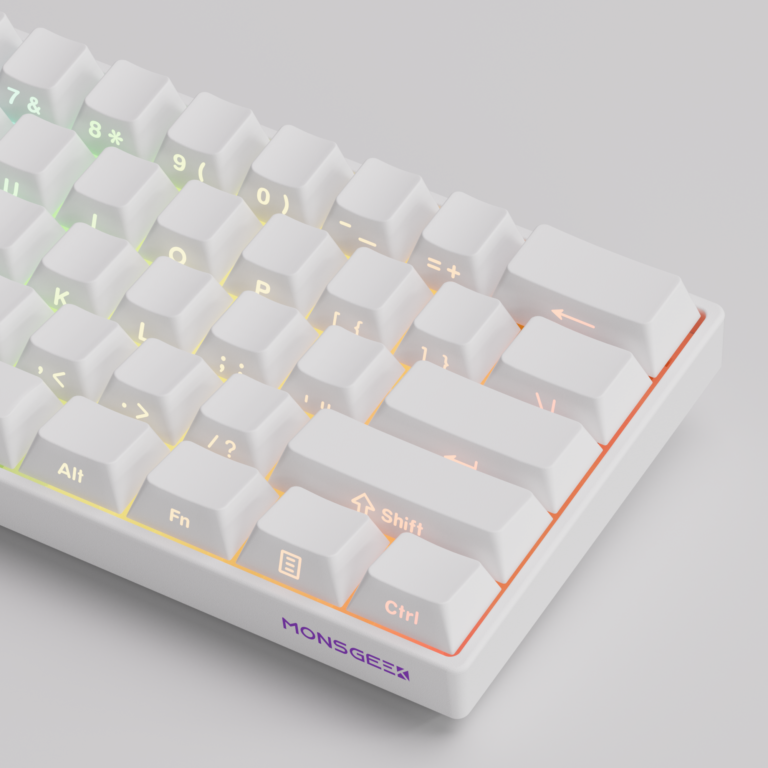 Bàn phím cơ MonsGeek FUN60 Pro SP White Akko Glare Magnetic Switches ...