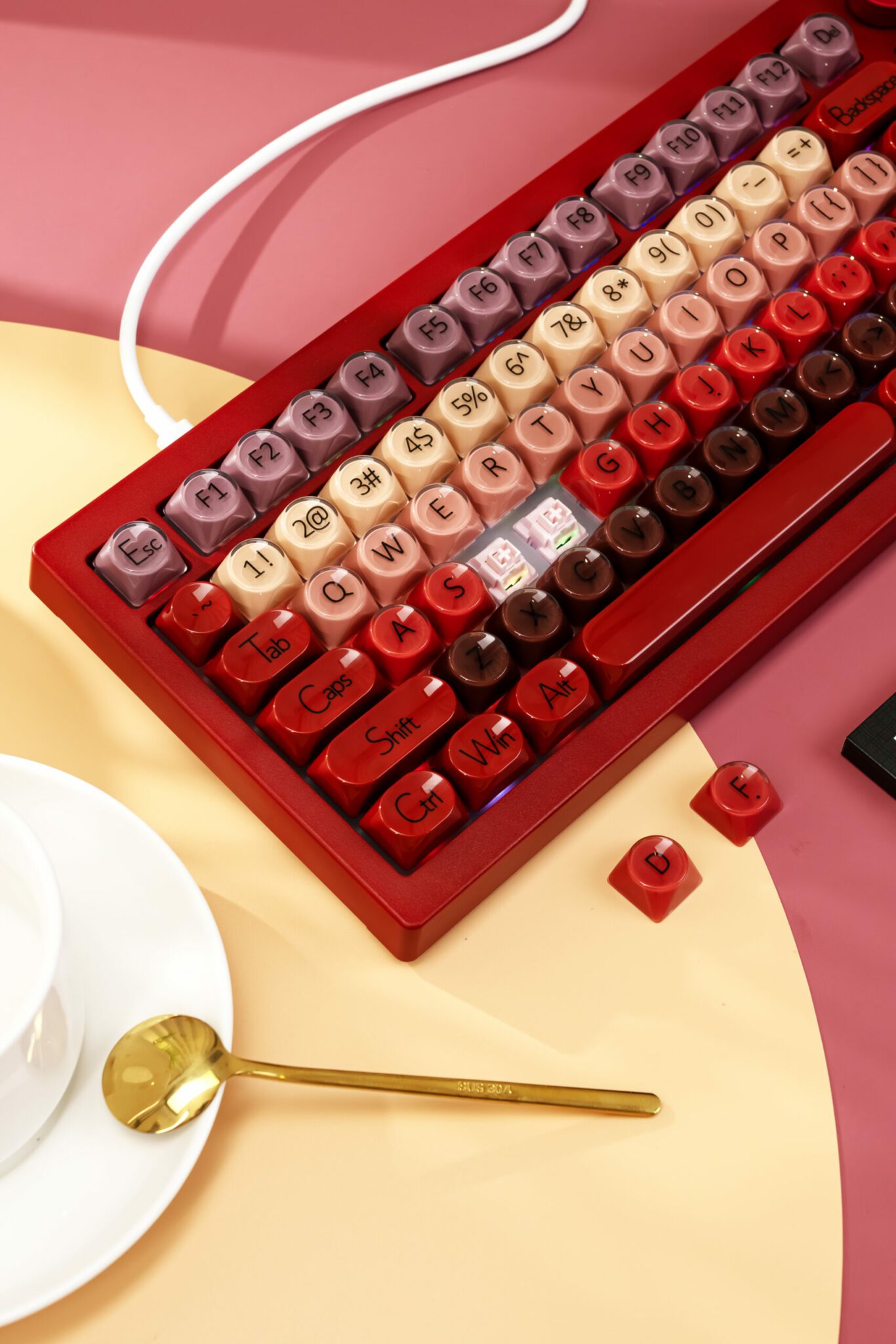 Bàn phím cơ Veekos K75 Wine Red - 1mode – AKKO.VN