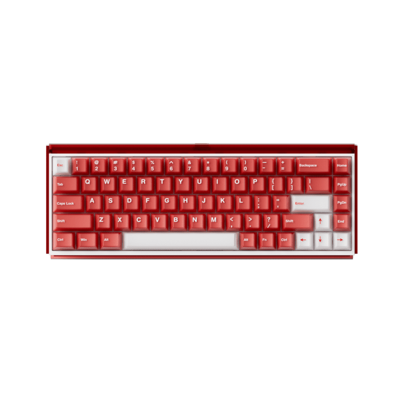 Bàn phím cơ AKKO Ray68 Misty Red & White – AKKO.VN