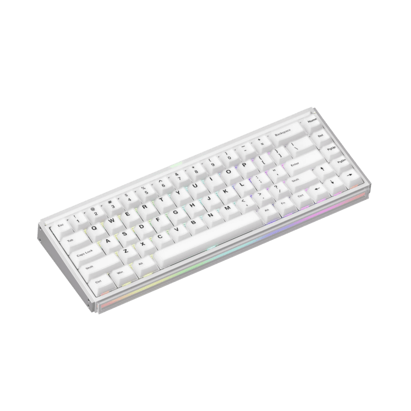 Bàn phím cơ AKKO Ray68 Misty White – AKKO.VN